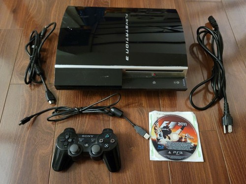 PS3 Playstation CECHH01 40 GB Console Cords, Controller and F1 2011 ...