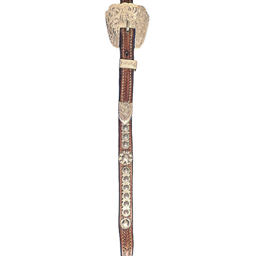 Blue Ribbon Tack Sterling Silver Western Show One Ear Headstall | eBay