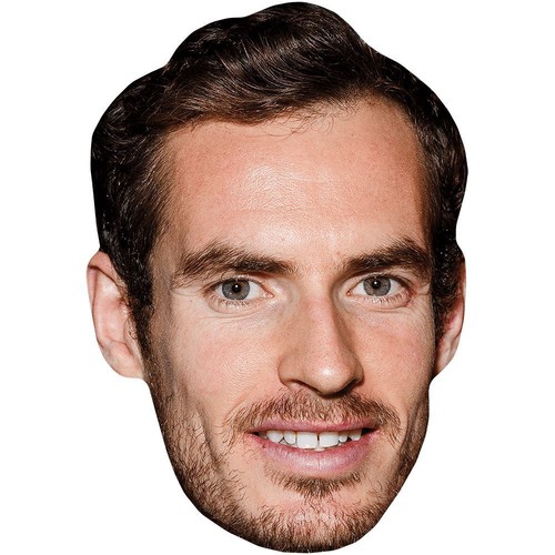 Andy Murray (Beard) Celebrity Mask, Flat Card Face | eBay