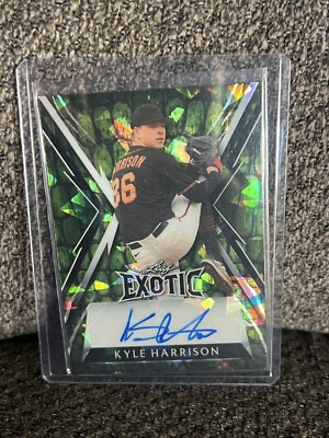 2023 Leaf Metal Draft Exotic Kyle Harrison Rookie Auto Autograph #3/4 ...