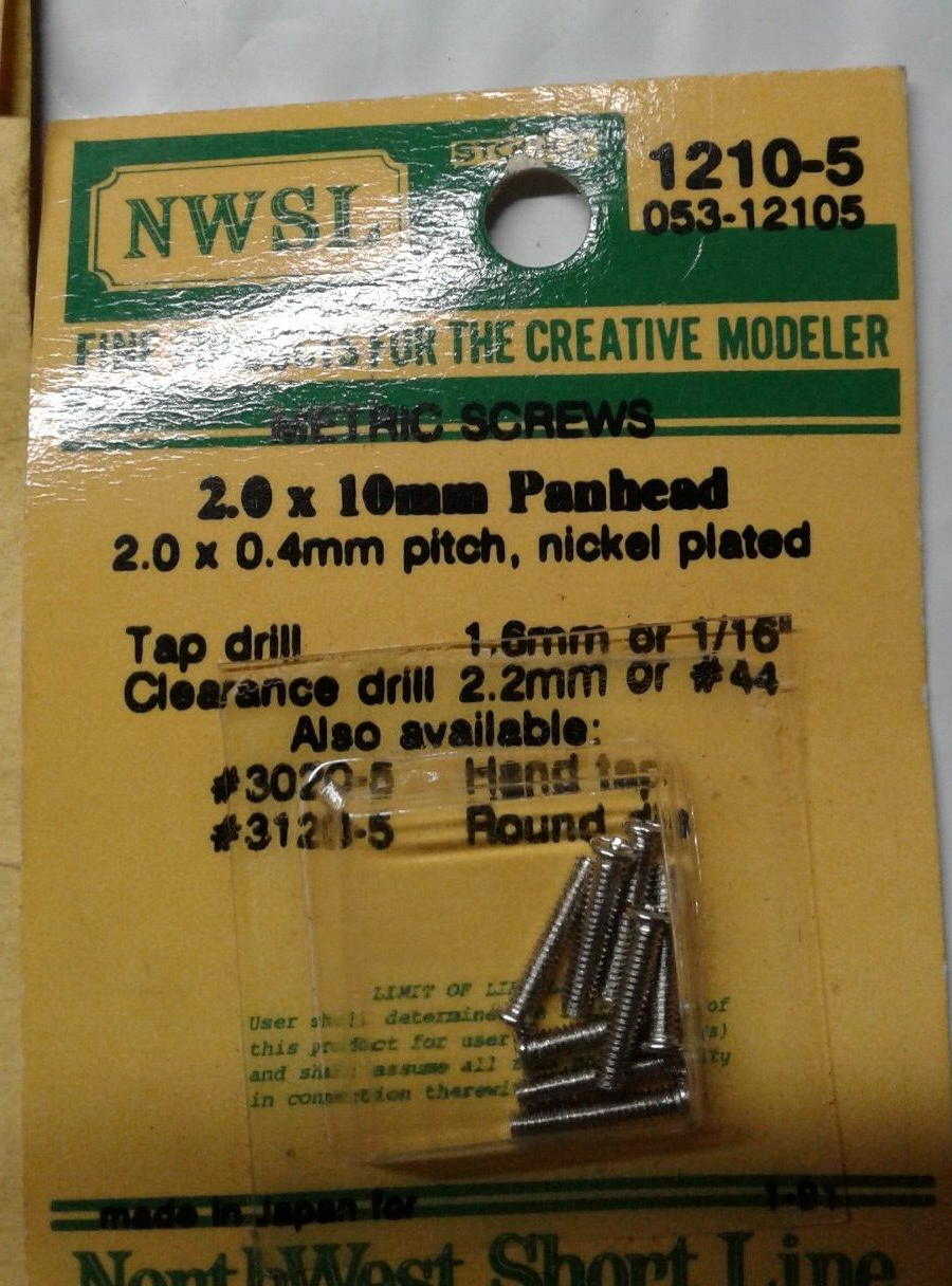 Northwest Short Line NWSL 308-6 re-gear kit AHM MIKADO 2-8-2 slower ...
