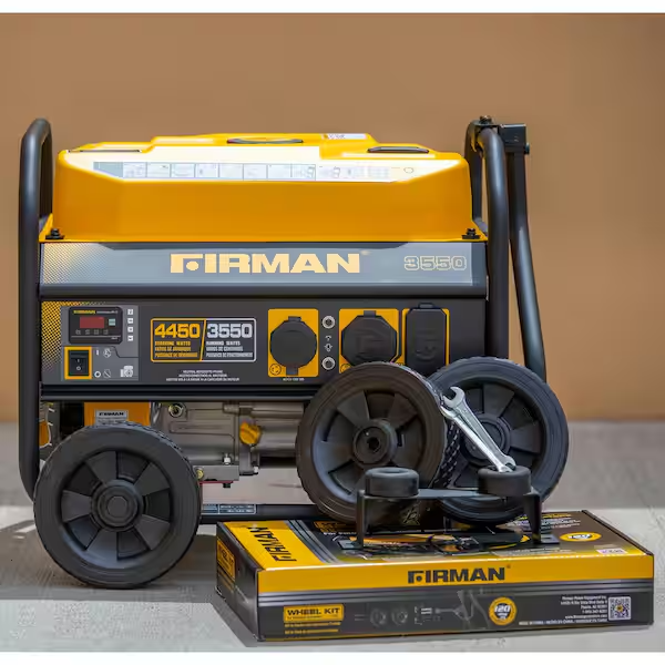 8 In. Never-Flat Wheel Kit And Handle For Portable Generator | eBay