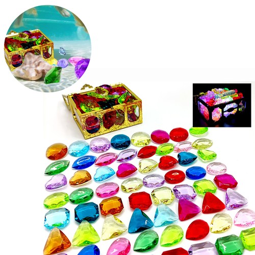 Pool Diving Acrylic Toys Vivid Treasure Box Swimming Pool Sinkers ...