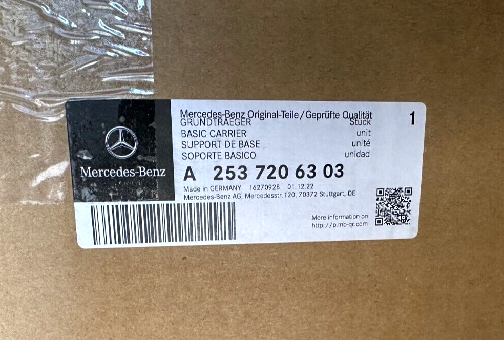 2017-2022 MERCEDES GLC300 GLC43 LEFT WINDOW BASIC CARRIER RAIL ...