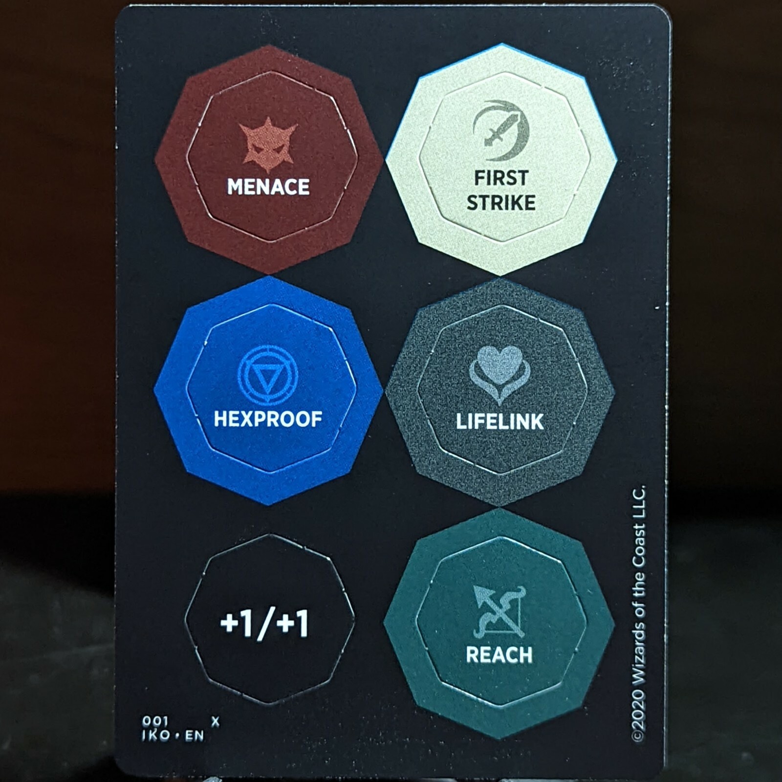 MTG Punch-Out Counters Ikoria Commander Thin Tokens Magic Cards 001 002 ...