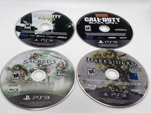 PlayStation 3 PS3 Games Lot Call Of Duty Sacred3 Darksiders Discs Only ...