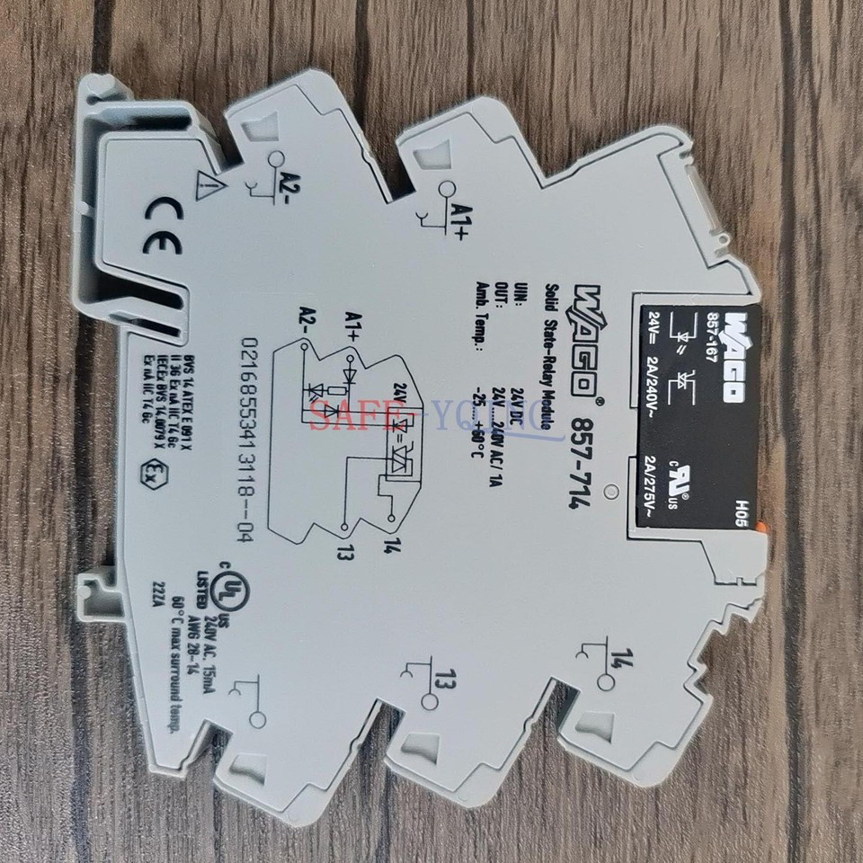 1set NEW 857-167 Relay with 857-714 WAGO Socket Solid State Relay ...