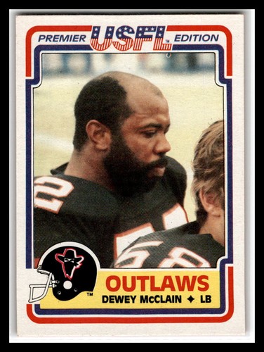 1984 Topps USFL #94 Dewey McClain Oklahoma Outlaws | eBay
