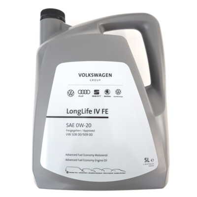 Original Volkswagen Motoröl 5L Longlife IV FE SAE 0W20 VW Norm 50800 ...