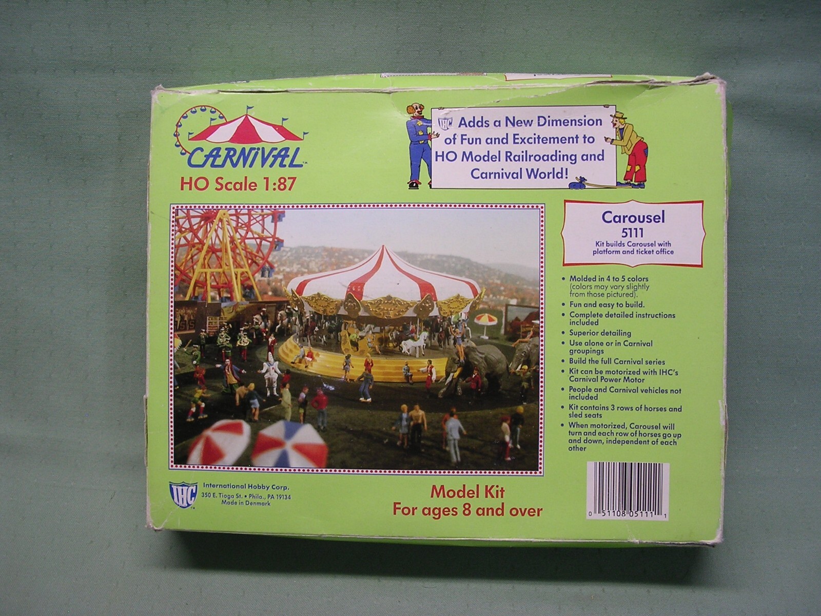 Carousel HO Scale Model Kit by Carnival, #5111, With 2 Motors, NIB | eBay