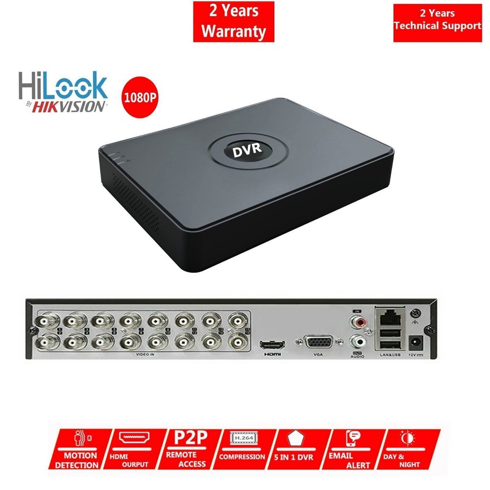 HIKVISION HILOOK DVR 4 8 16 32CH TURBO HD 1080P 2MP HDMI VGA CCTV VIDEO ...