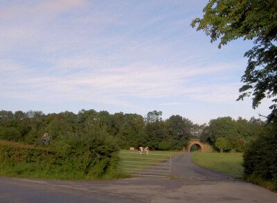 Photo 6x4 Private road to Frickley Hall. Hooton Pagnell The bridge used ...