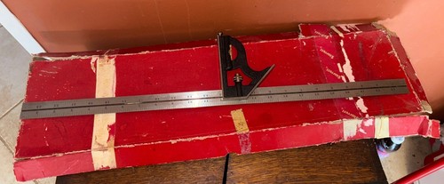 Vintage The L.S. STARRETT Co. 11H 24” Machinists Combination Square ...
