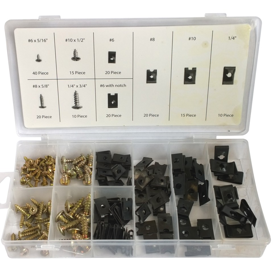 U-Clip set & Screws. Car Spire Speed Clip Fasteners. Spire U Clips ...