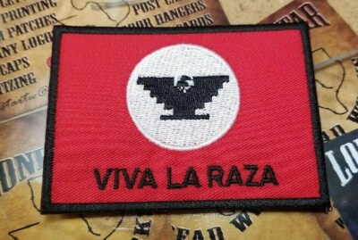 EMBROIDERED VIVA LA RAZA FLAG PATCH (Made to Order) | eBay