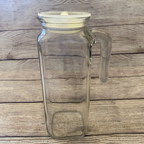 Bormioli Rocco Frigoverre 1 Liter Glass Jug Pitcher Airtight Frosted ...