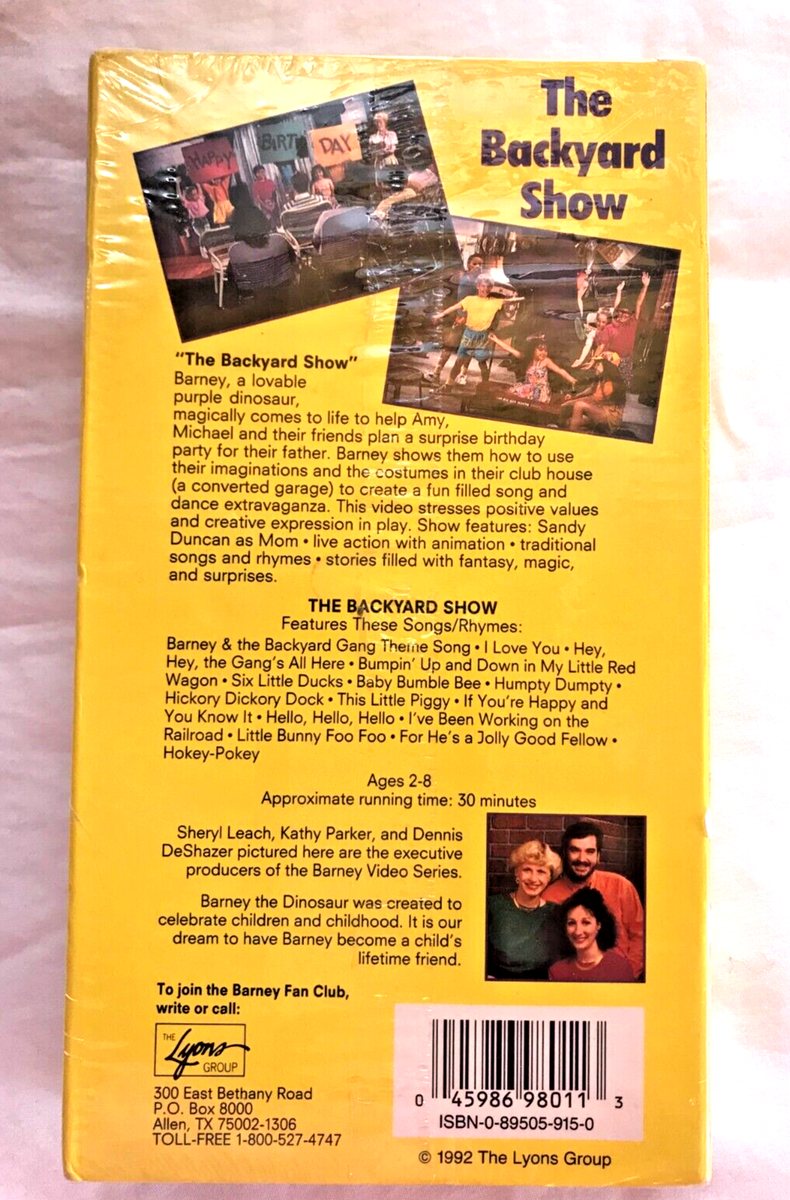 Barney And The Backyard Gang The Backyard Show