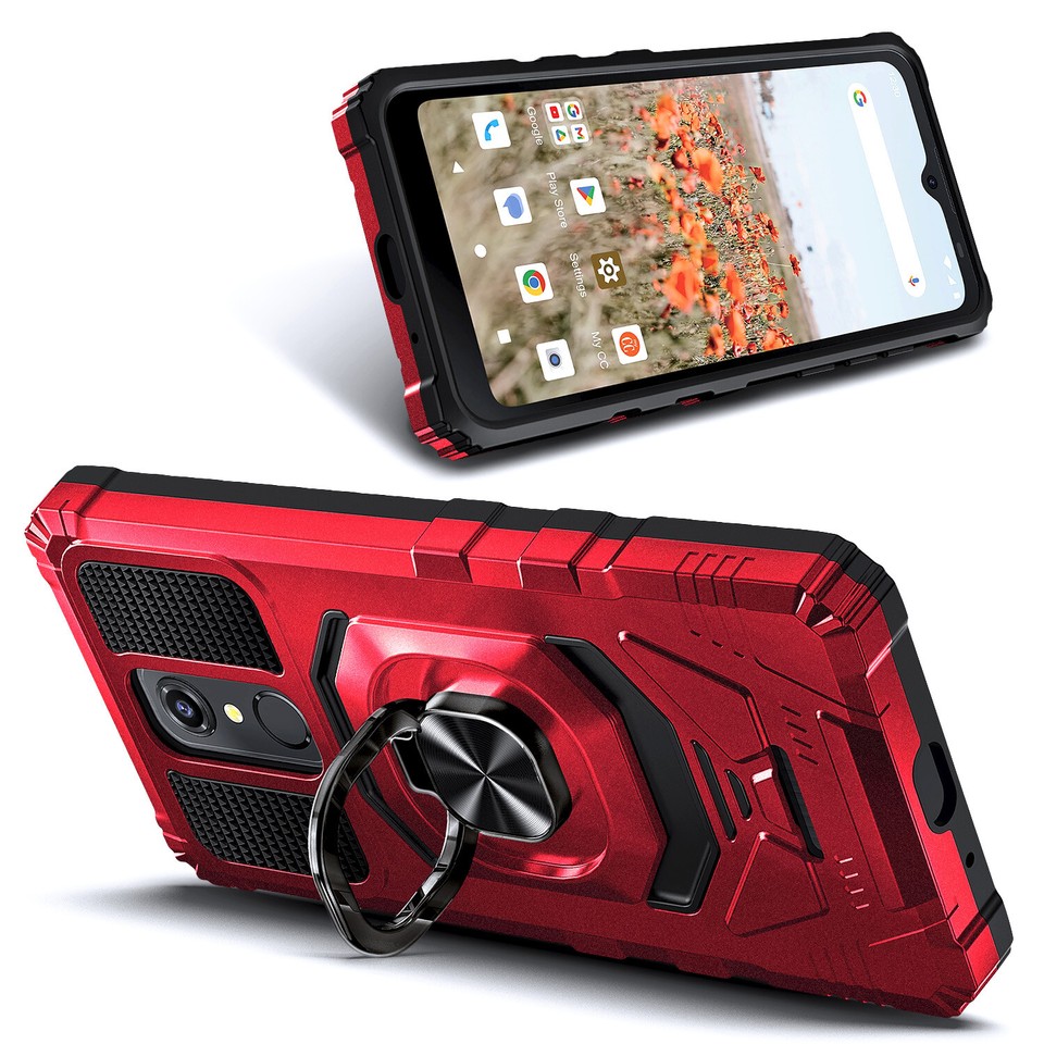 For Iris Connect (SH4650) Case Ring Stand Phone Cover + Tempered Glass ...