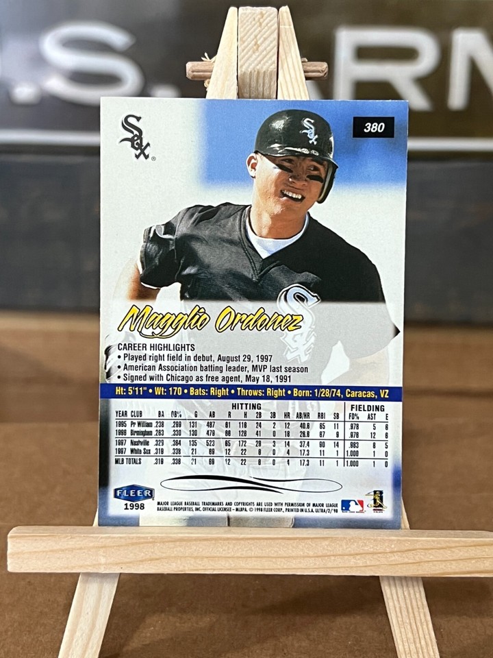 Magglio Ordonez 1998 Fleer Ultra Chicago White Sox #380 | eBay