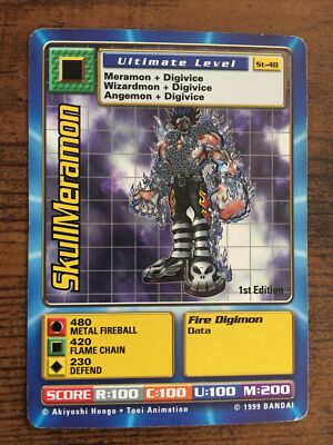 Bandai Digimon Trading Card SkullMeramon St-48 | eBay