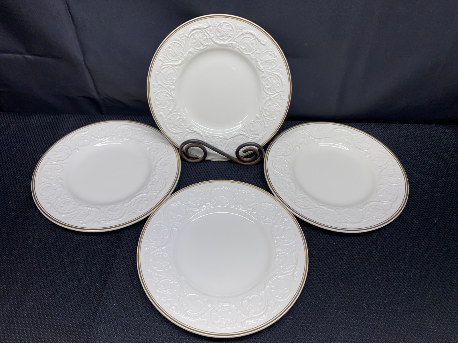 Wedgwood "PATRICIAN IVORY" England ~ Set of 4 ~ Salad Plates ~ 8 3/8 ...