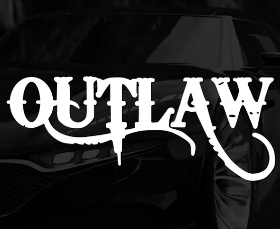 OUTLAW Decal Sticker Car Tumbler Window Truck Motorcycle Laptop JDM 22 ...