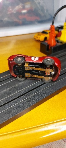 VINTAGE TYCO JAGUAR D-TYPE HO MODEL MOTORING SLOT CAR * RED #7 ...