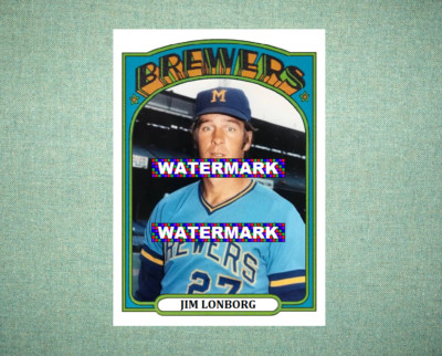Jim Lonborg Milwaukee Brewers 1972 Style Custom Baseball Art Card | eBay