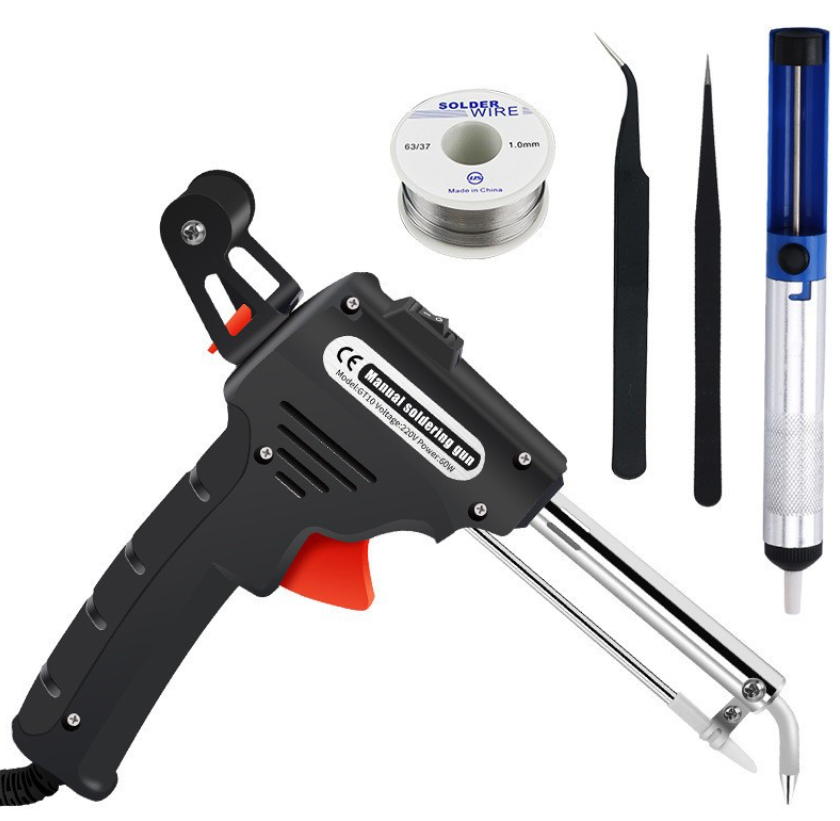 Electric Soldering Gun Manual Iron Automatic Soldering Machine Kit Tool ...