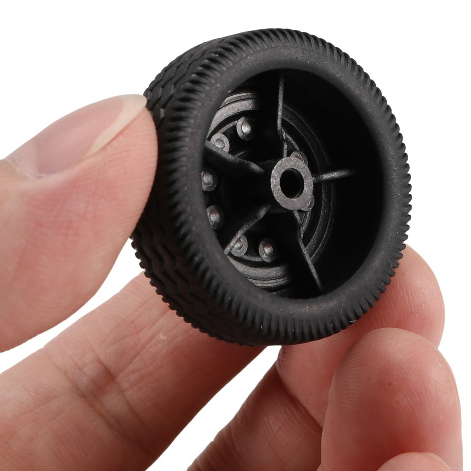 4 Pezzi di Gomma Della Ruota Della Gomma del Pneumatico per D12 1/16 RC ...