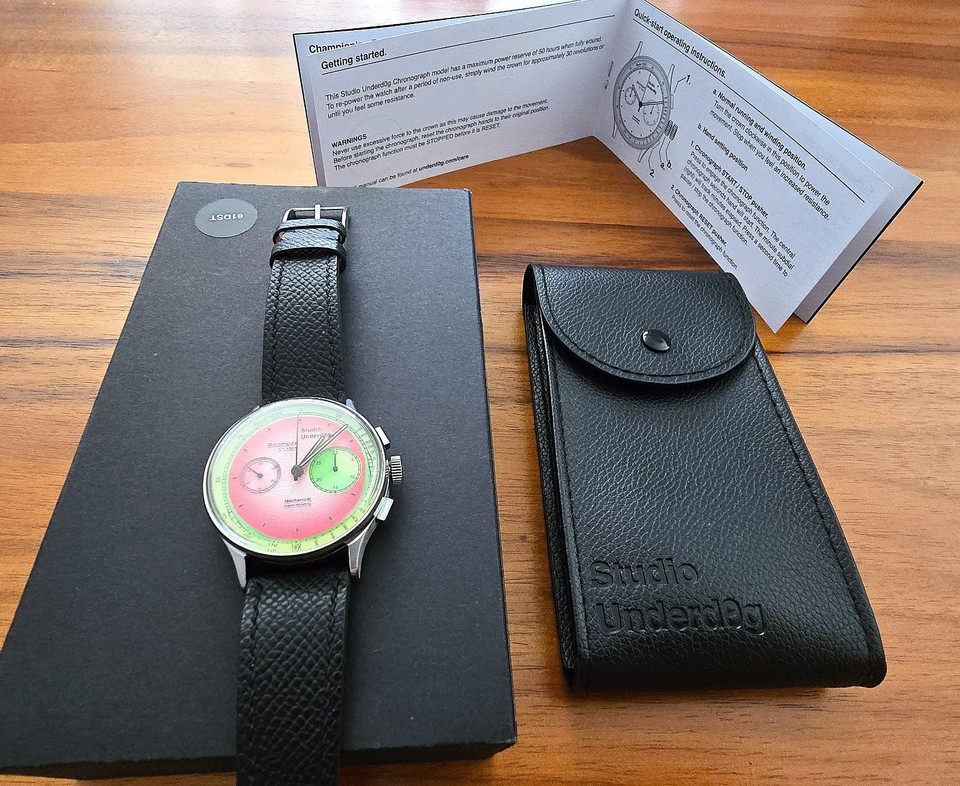 STUDIO UNDERDOG Watermelon Gen 2 Watch 'Like New' Underd0g ST-1901B ...