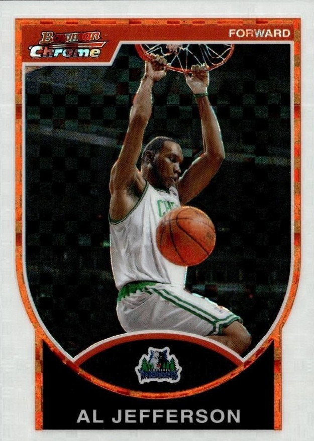 2007-08 Bowman Draft Picks & Stars - Chrome Al Jefferson #25 X-Fractor ...