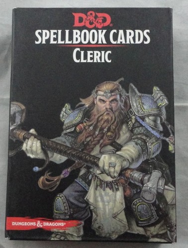 Dungeons and Dragons 5th Ed D&D RPG Cleric Spellbook cards Set ...