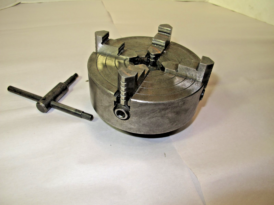 Hardinge 5" 4-Jaw Independant Lathe Chuck with Reversible Jaws Hardinge ...