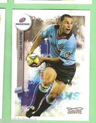 2003 RUGBY UNION CARD #16 DUNCAN McRAE, NSW WARATAHS | eBay Australia