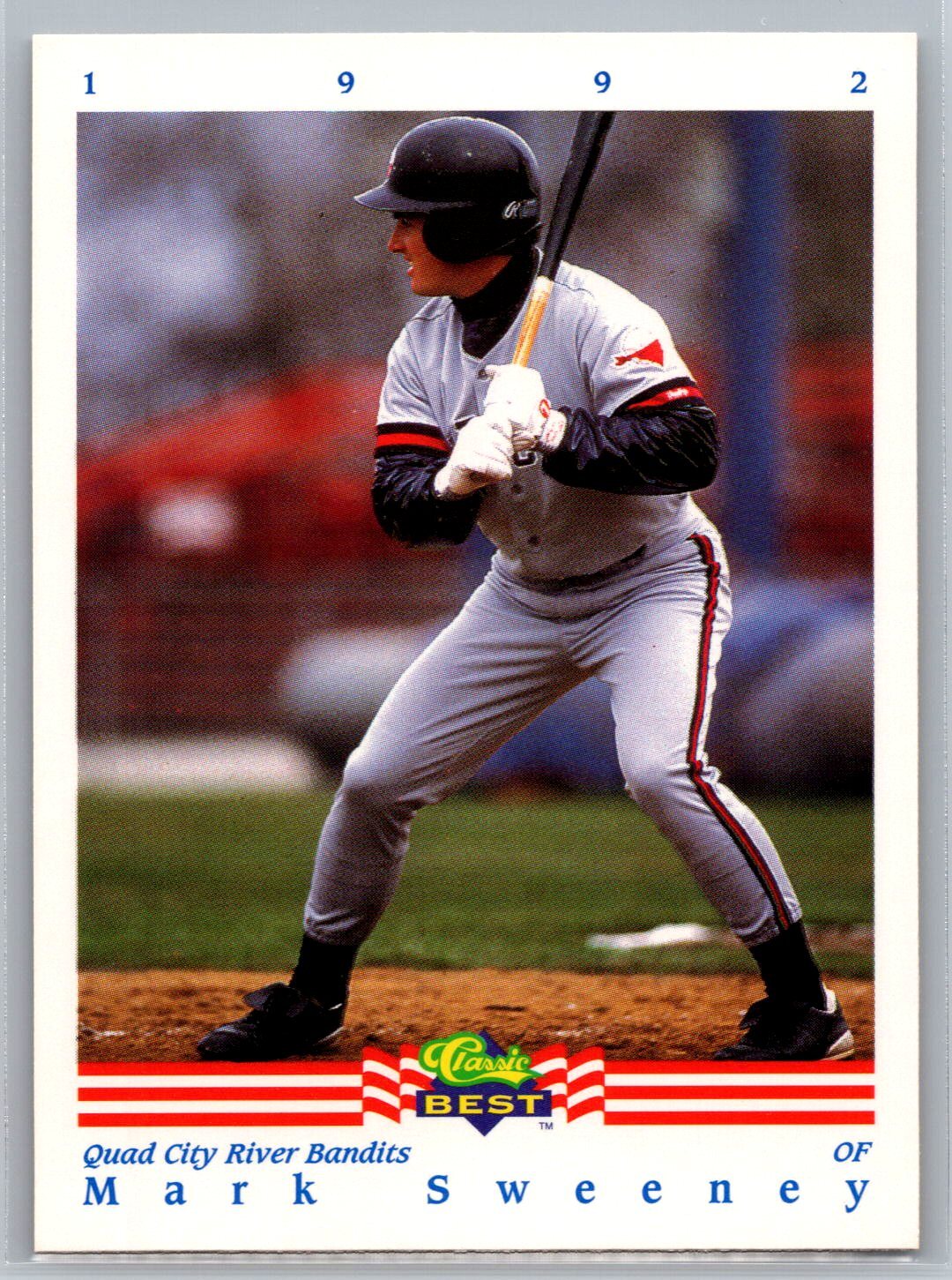 Mark Sweeney 1992 Classic Best Set Break BASEBALL #228 Quad City River ...