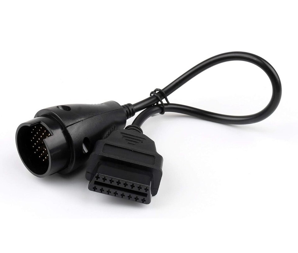 38pin OBD OBDII to 16pin adapter cable connector Mercedez W124 W210 ...
