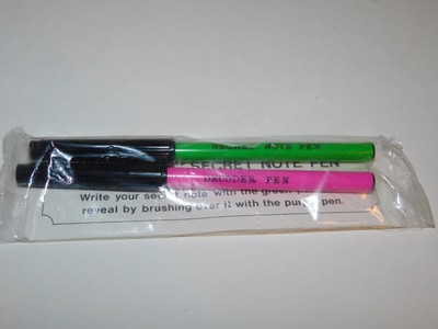 Vintage Pop Tarts Secret Invisible Ink Coder/Decoder Pens Limited ...