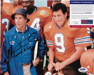 HENRY WINKLER WATERBOY COACH KLEIN PSA/DNA AUTHENTICATED SIGNED 8x10 | eBay