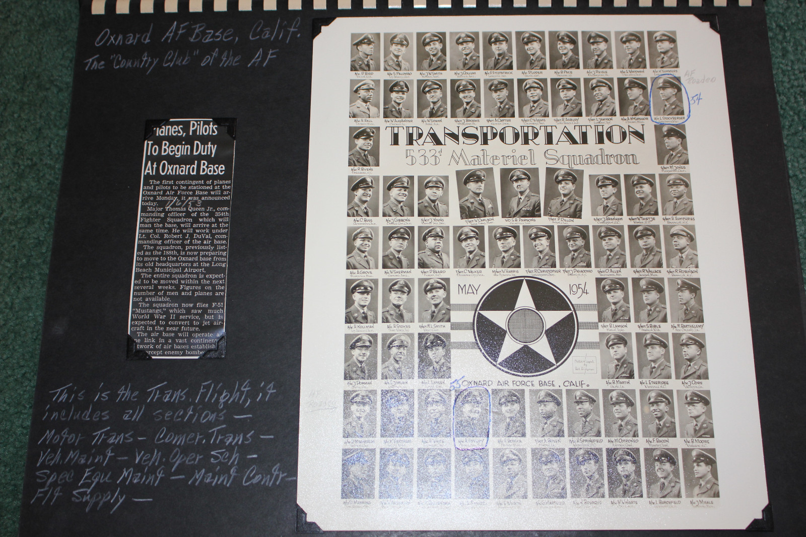 1950's OXNARD A.F.B. United States Air Force base Photo Album ...