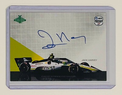 2025 Parkside NTT IndyCar AUTOGRAPH Card Signature Series Jack Harvey ...
