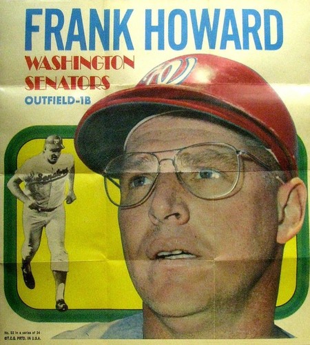 1970 Topps Poster Frank Howard - Washington Senators - NEAR MINT | eBay