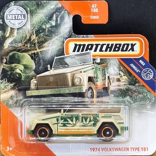 Matchbox 2020 '74 Volkswagen Type 181 Tan #67 MBX Jungle New Short Card ...