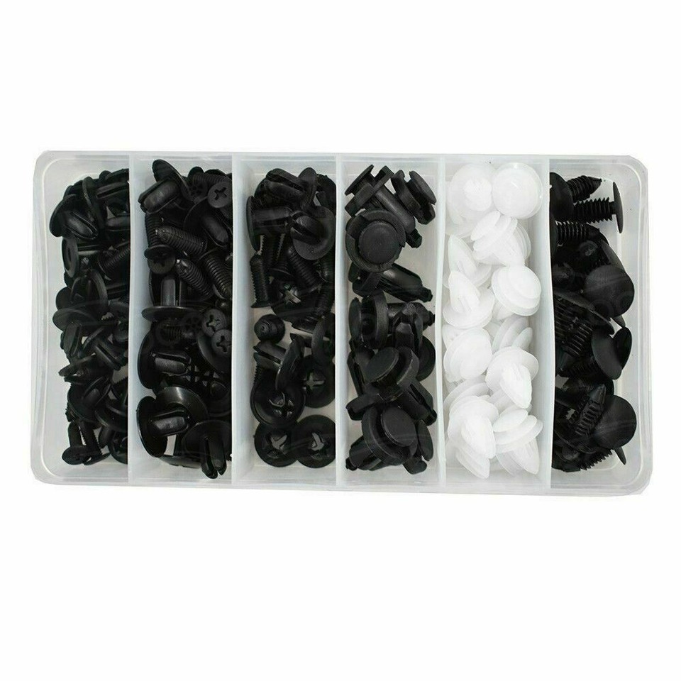 100 x Box Set Bumper Fender Liner Push Type Retainer Clips for Nissan ...