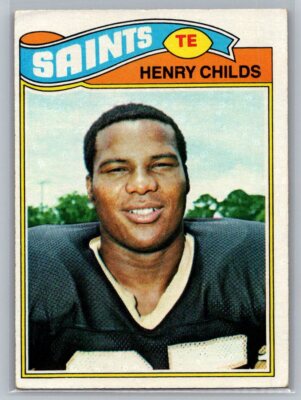 1977 Topps Vintage NFL #68 Henry Childs New Orleans Saints Football ...