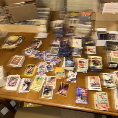 HUGE BASEBALL Card Storage Unit Bulk Vintage 200 Card Lot Rookies ...