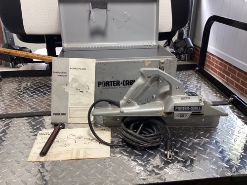 Porter cable porta plane 126 heavy duty planer w/ metal case working ...
