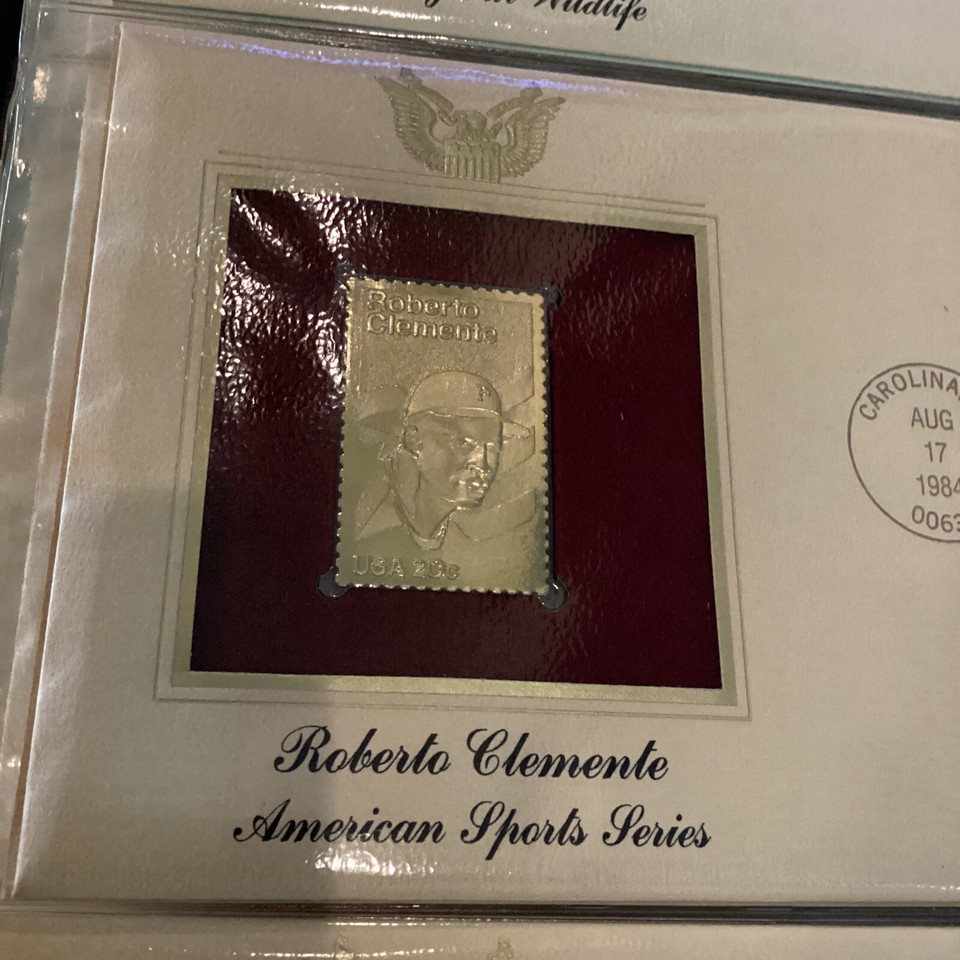 199 Golden Replicas of US Classic Stamps Proofs Gleaming Surface 22kt ...