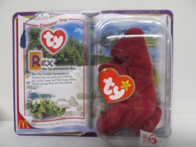 Ty Beanie Baby - McDonald's - Tiny - REX The Tyrannosaurus Rex | eBay