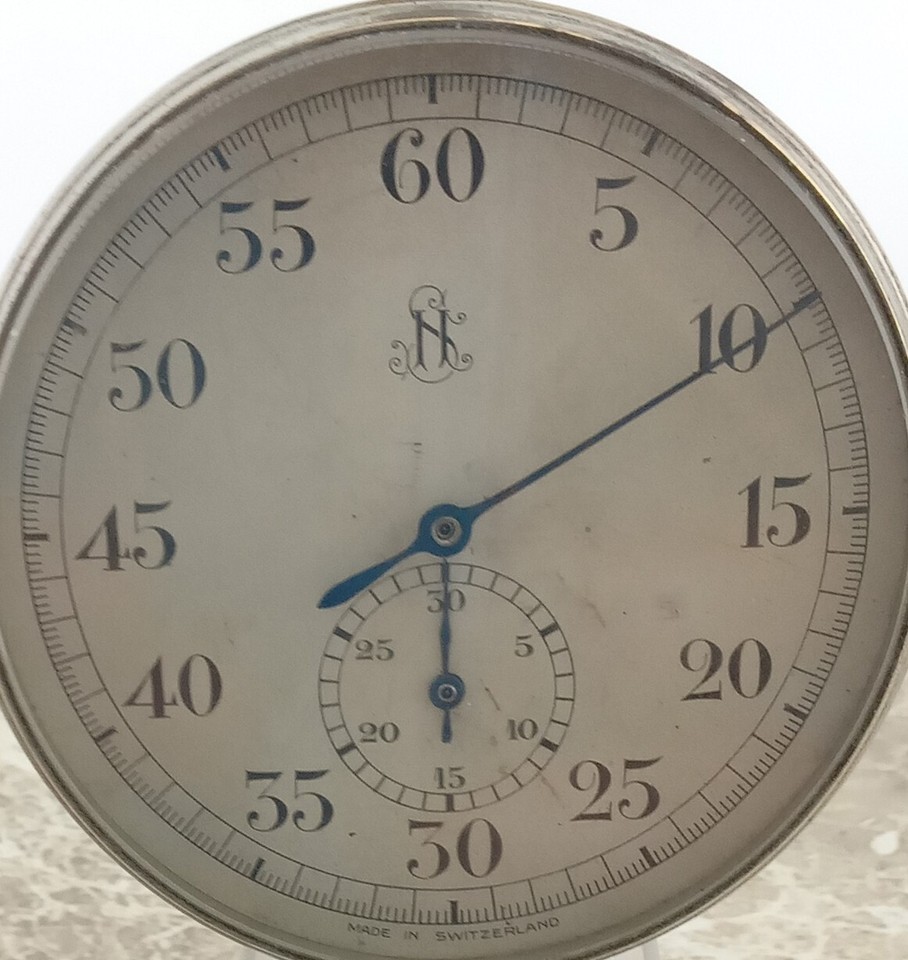 Substantial WW1 Nickel RFC Air Ministry Bomb Aimers Timer Stop Pocket ...